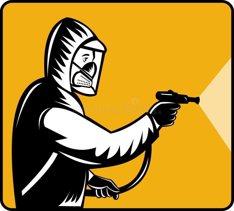 Pest Control Exterminator Worker Stock Illustration - Illustration of ...