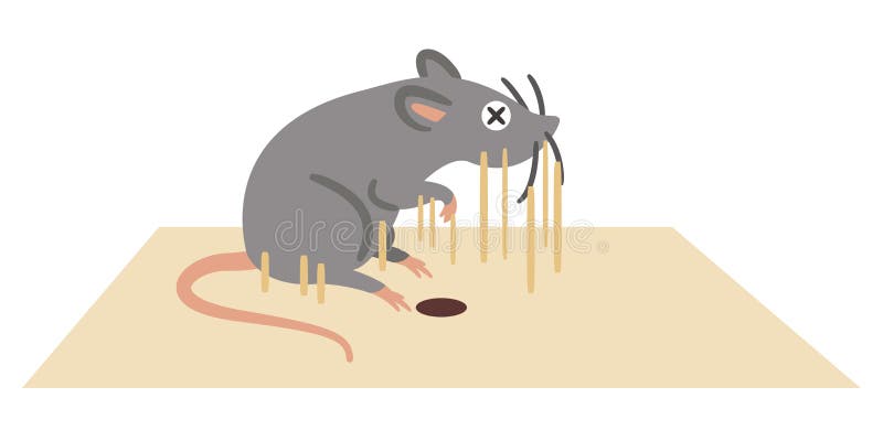 Pest Glue Trap Vector. Glued Household Rodents Stock Vector ...