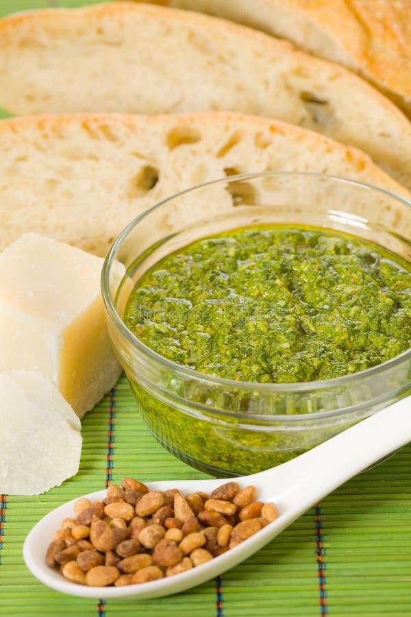 Pesto sauce stock photo. Image of spoon, pesto, gastronomy - 18059254