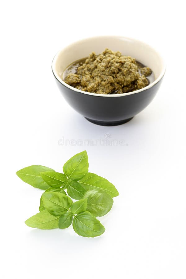 Pesto Sauce Stock Image Image Of Savory Isolated Ingredient 5408845