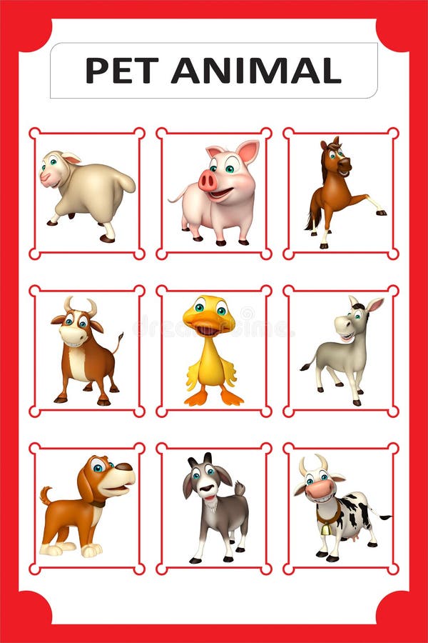 Pet animal chart stock illustration. Illustration of village - 70010914