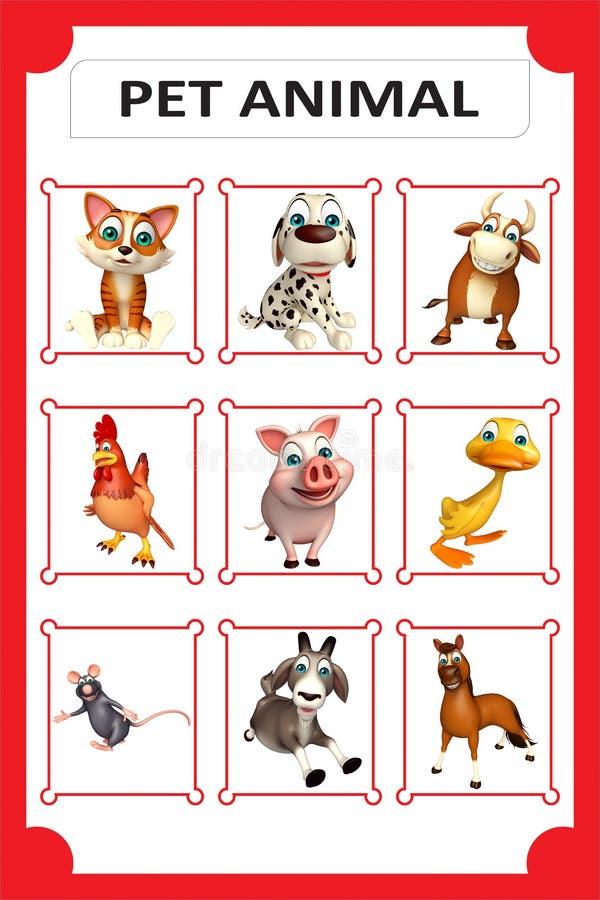 Pet animal chart stock illustration. Illustration of bull - 70011207