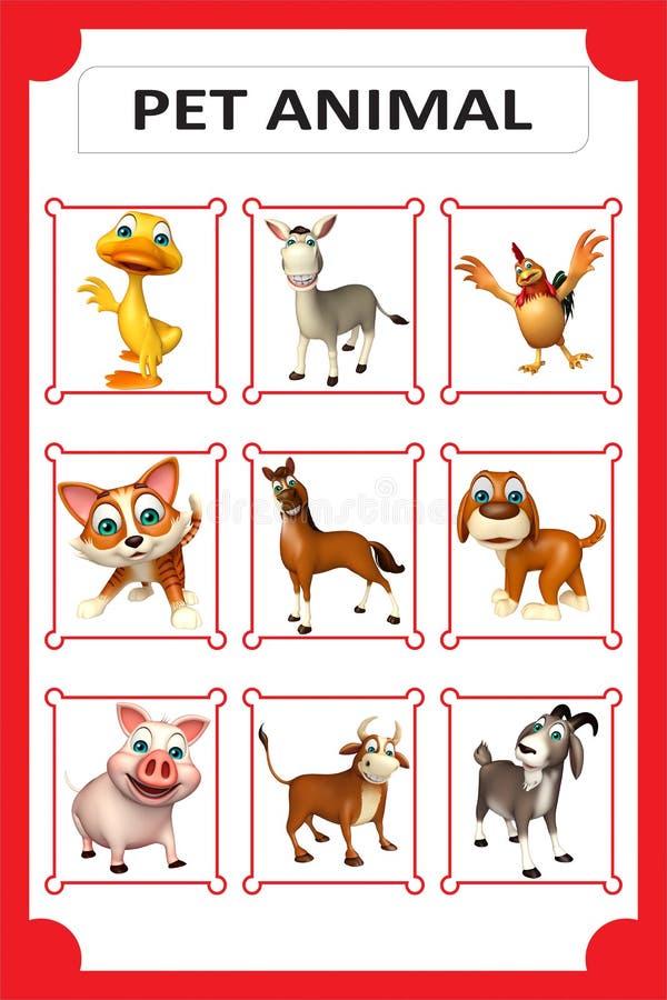 Chart of pet animals stock vector. Illustration of horse - 55756735