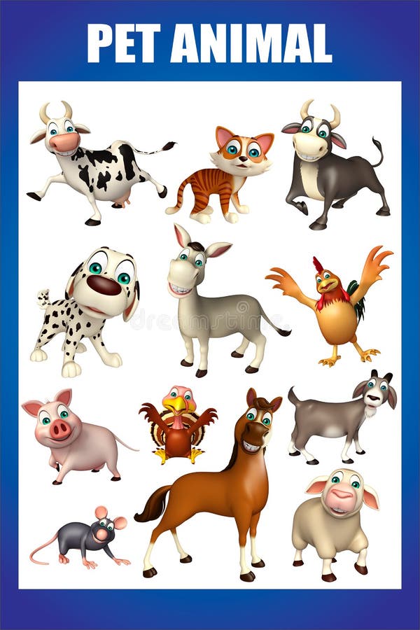 Pet animal chart stock illustration. Illustration of domestic - 70014196