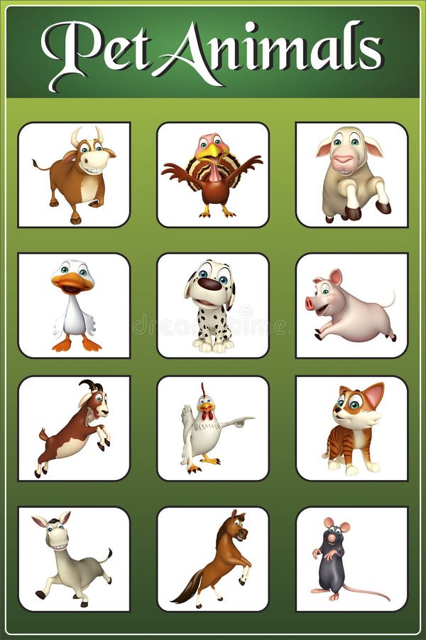 Pet animal chart stock illustration. Illustration of nature - 70014639