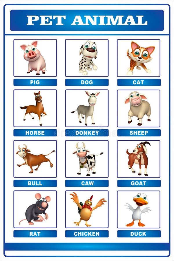 Pet animal chart stock illustration. Illustration of village - 70014818