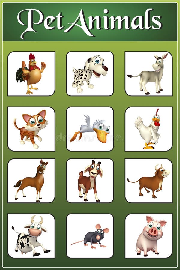 Pet animal chart stock illustration. Illustration of nature - 70014875