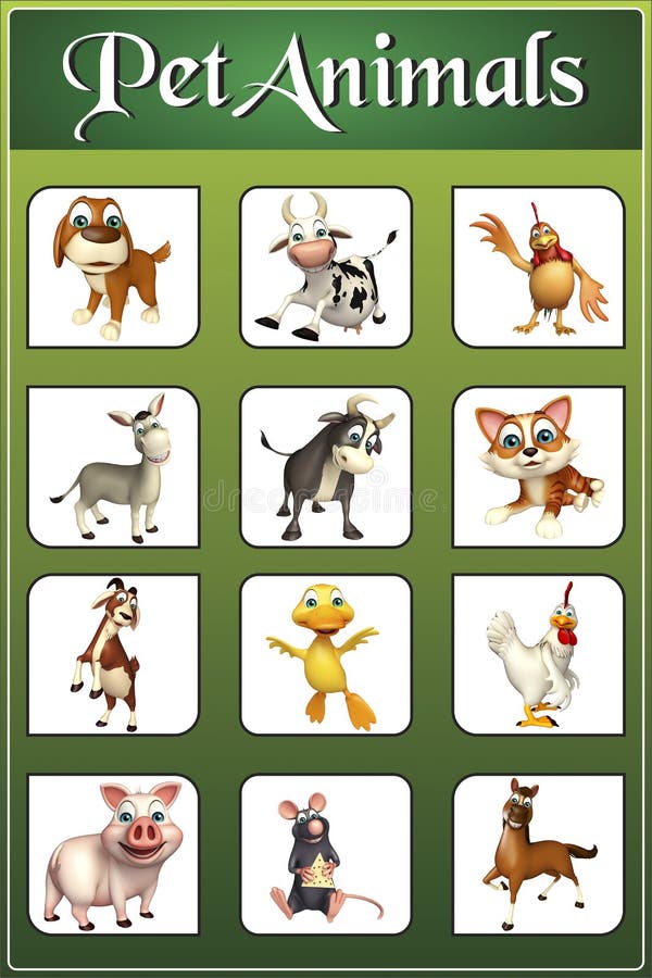 Pet animal chart stock illustration. Illustration of countryside - 70015249