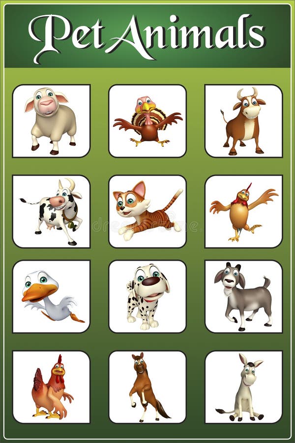 Pet animal chart stock illustration. Illustration of education - 70015716
