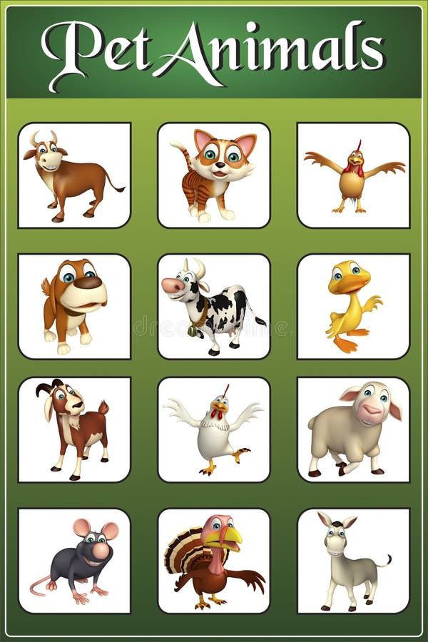 Pet animal chart stock illustration. Illustration of toon - 70015844