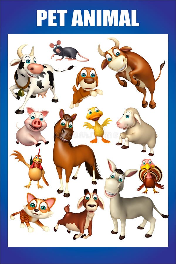 Pet animal chart stock illustration. Illustration of cute - 70016056