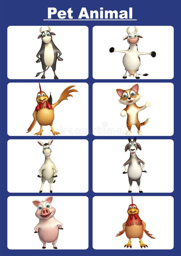 Pet animal chart stock illustration. Illustration of chicken - 70061911