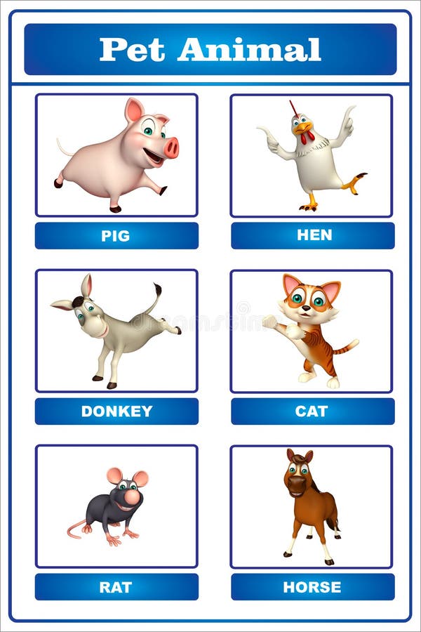 Pet animal chart stock illustration. Illustration of farm - 70062601