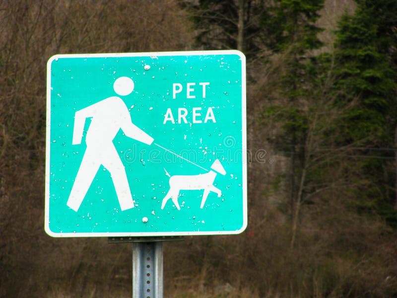Pet Area Sign stock photo. Image of stop, sign, walking - 30590238