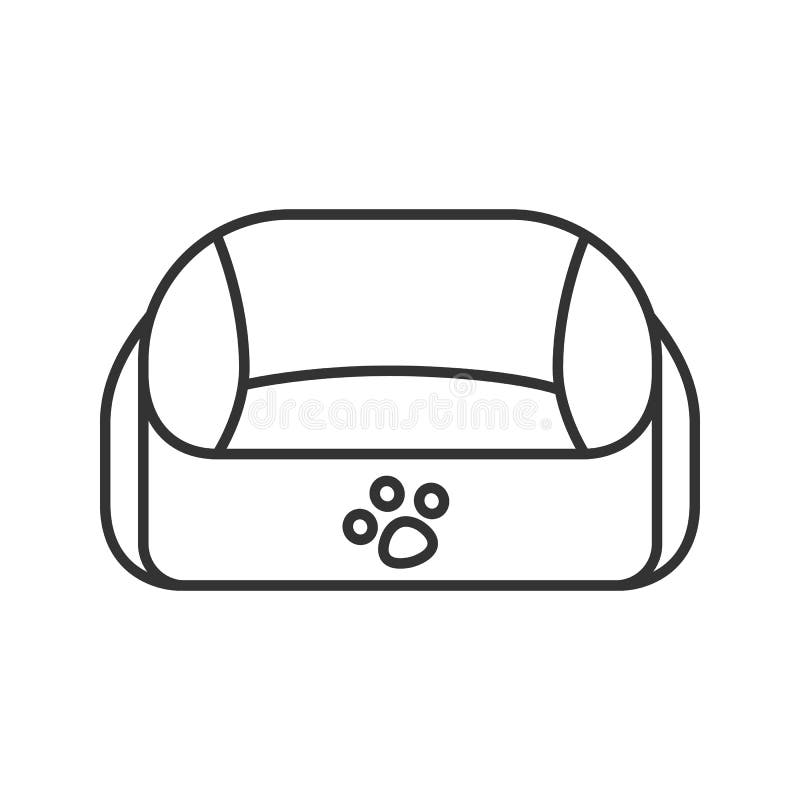 Pet bed linear icon stock vector. Illustration of goods - 197074213 Pet bed linear icon stock vector. Illustration of goods - 197074213