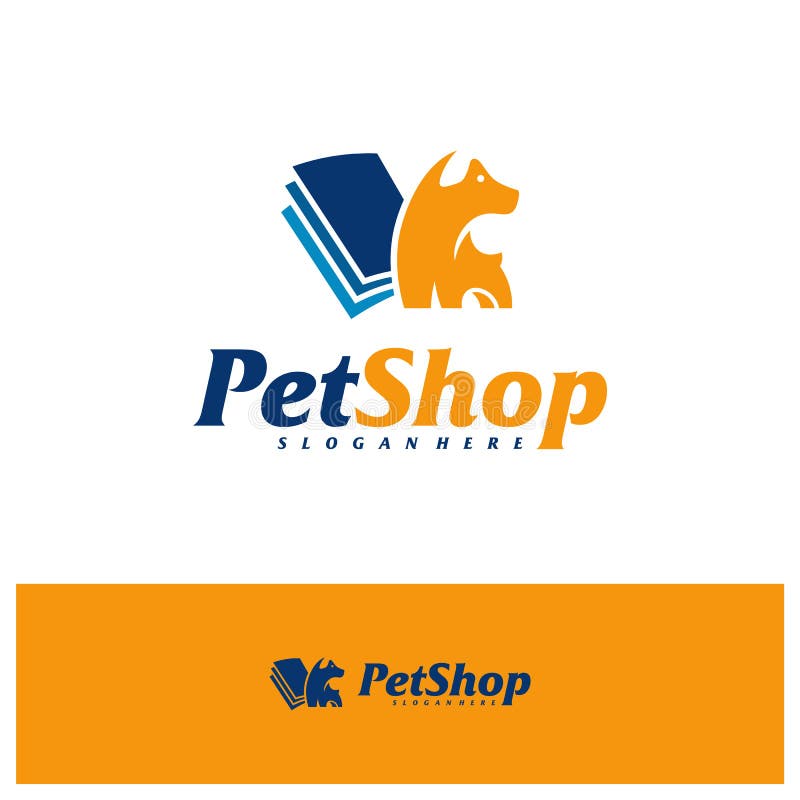 Pet Book Logo Design Template. Pet Logo Concept Vector Stock ...
