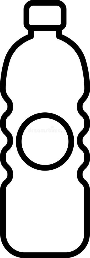 PET Bottle, Plastic Icon Vector. Stock Vector - Illustration of bottle ...