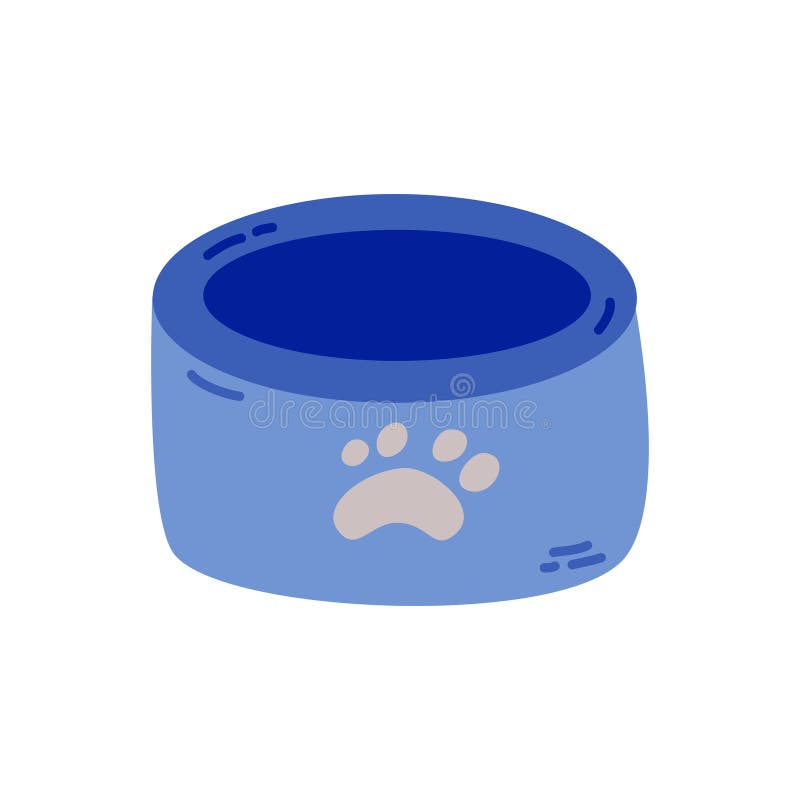 Pet Bowl for Food and Water. Bowl for Cats Stock Vector - Illustration ...