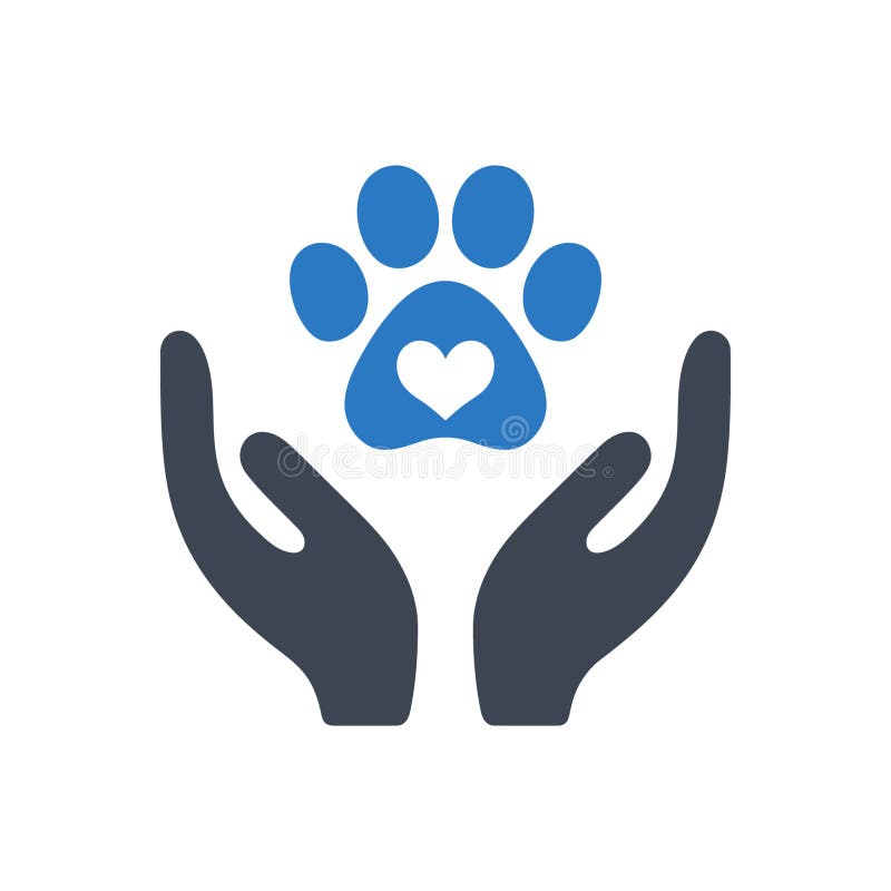 Pet Care Icon stock vector. Illustration of hands, love - 361729815