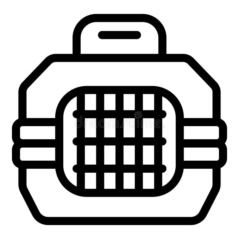 Pet Carrier Box Icon, Transporting Animals Safely Stock Vector ...