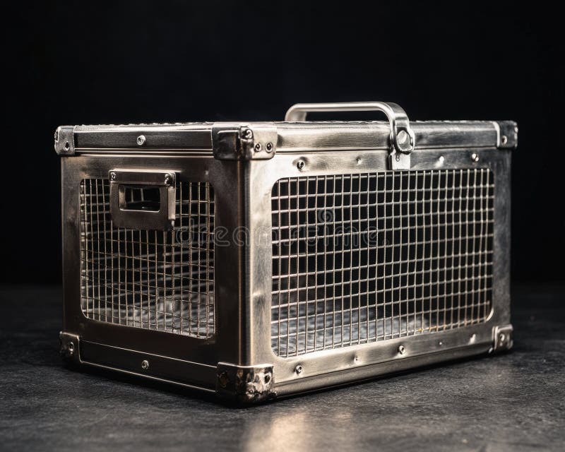 Pet Carrier Cage for Safe Animal Travel and Rescue Use Stock ...