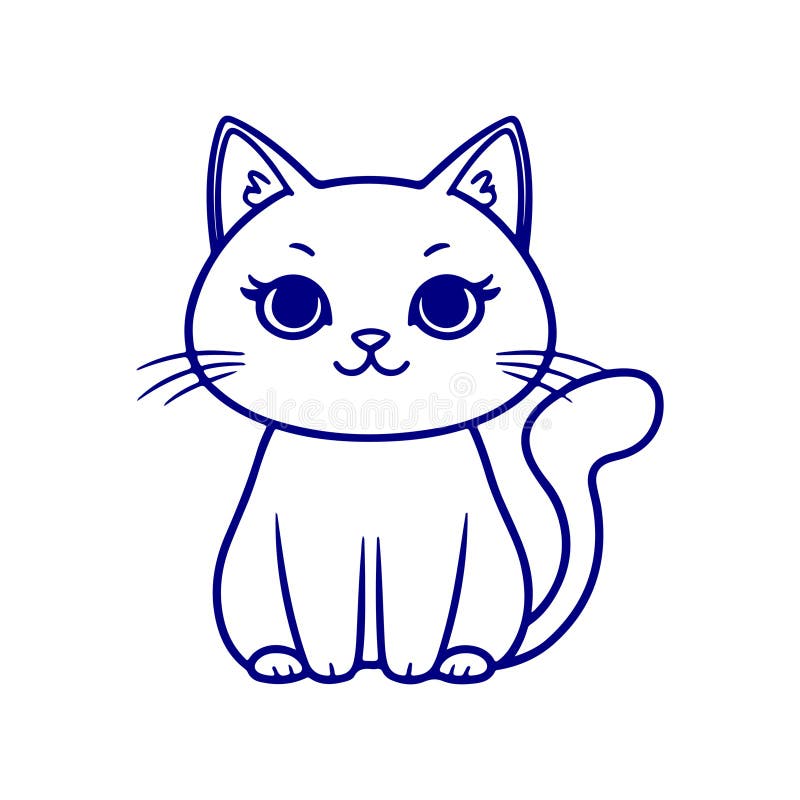 Pet Cat Silhouette Vector Art Stock Vector - Illustration of sticker ...