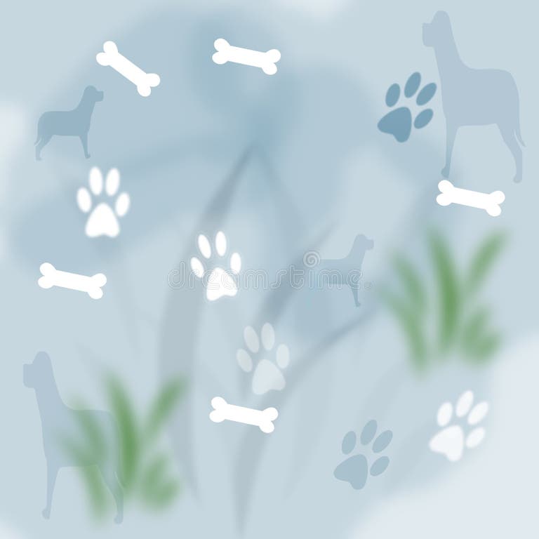 Dog Paws Blue Background Stock Illustrations – 1,120 Dog Paws Blue ...