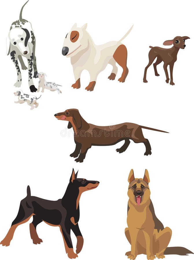 Six Dogs Stock Illustrations – 141 Six Dogs Stock Illustrations ...