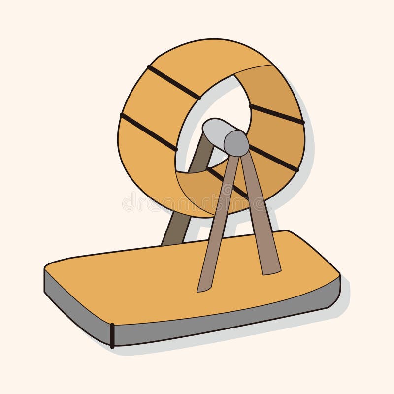 Pet Exercise Wheel Theme Element Vector,eps10 Stock Vector ...
