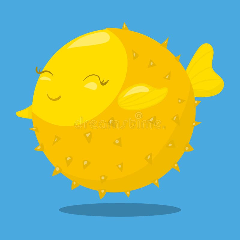 Pet fish yellow fish 05 stock vector. Illustration of cartoon - 198990211