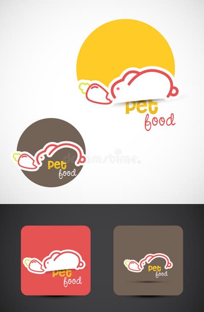 Pet food logo stock vector. Illustration of food, shape - 20614937