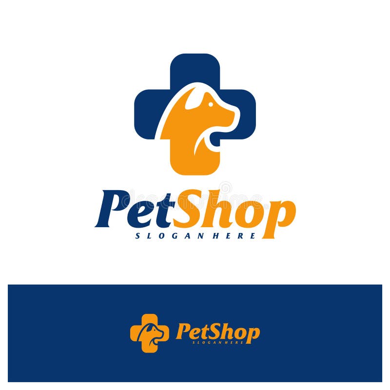 Pet Health Logo Design Template. Pet Logo Concept Vector. Emblem ...