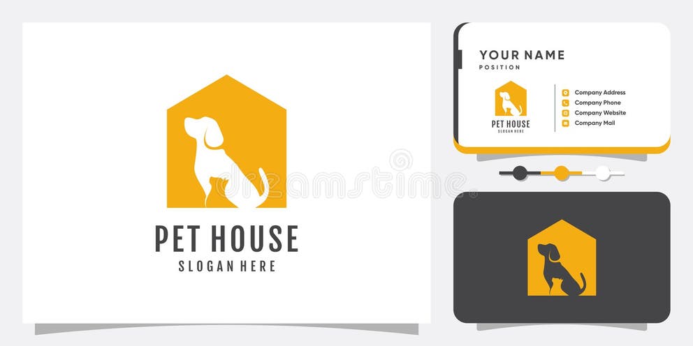 Pet Icon Logo Design with Creative Element Concept Premium Vector Idea ...