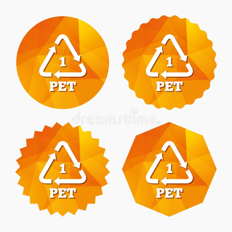 PET, Ld-pe and Hd-pe. Polyethylene Terephthalate. Vector Stock Vector ...
