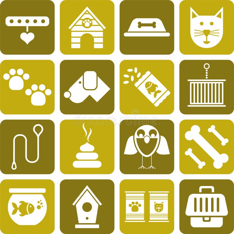Pet icons stock vector. Illustration of pictogram, symbol - 26813140