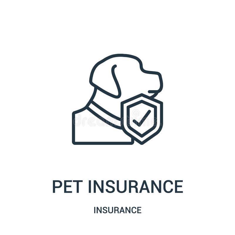 Pet Insurance Icon Vector from Insurance Collection. Thin Line Pet ...