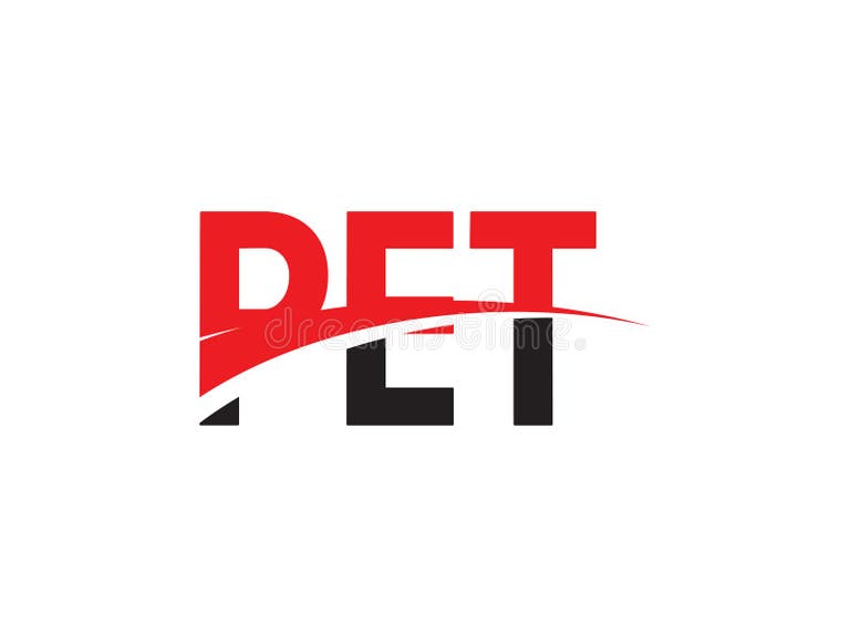 PET Letter Initial Logo Design Vector Illustration Stock Vector ...