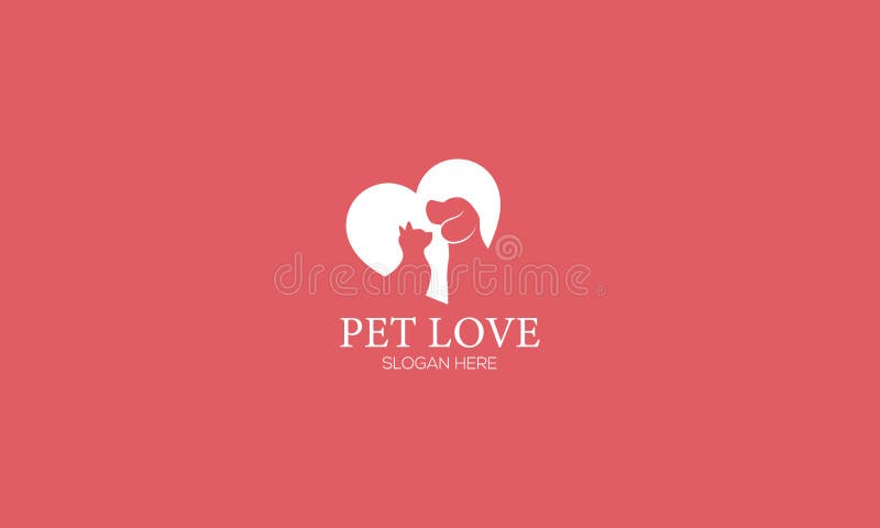 Pet Love Logo Design Vector, Minimal Pet Love Logo Design Stock Vector ...