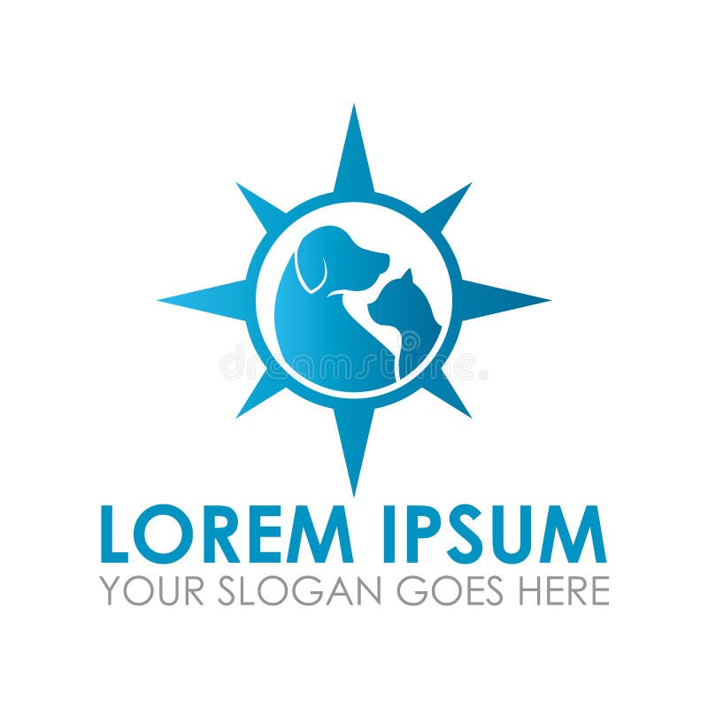 Pet Map Vector , Pet Care Logo Stock Illustration - Illustration of ...