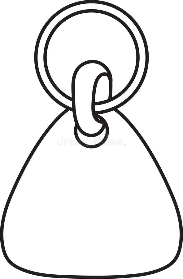 Pet Medallion Vector Illustration in the Shape of a Triangle, Simple ...