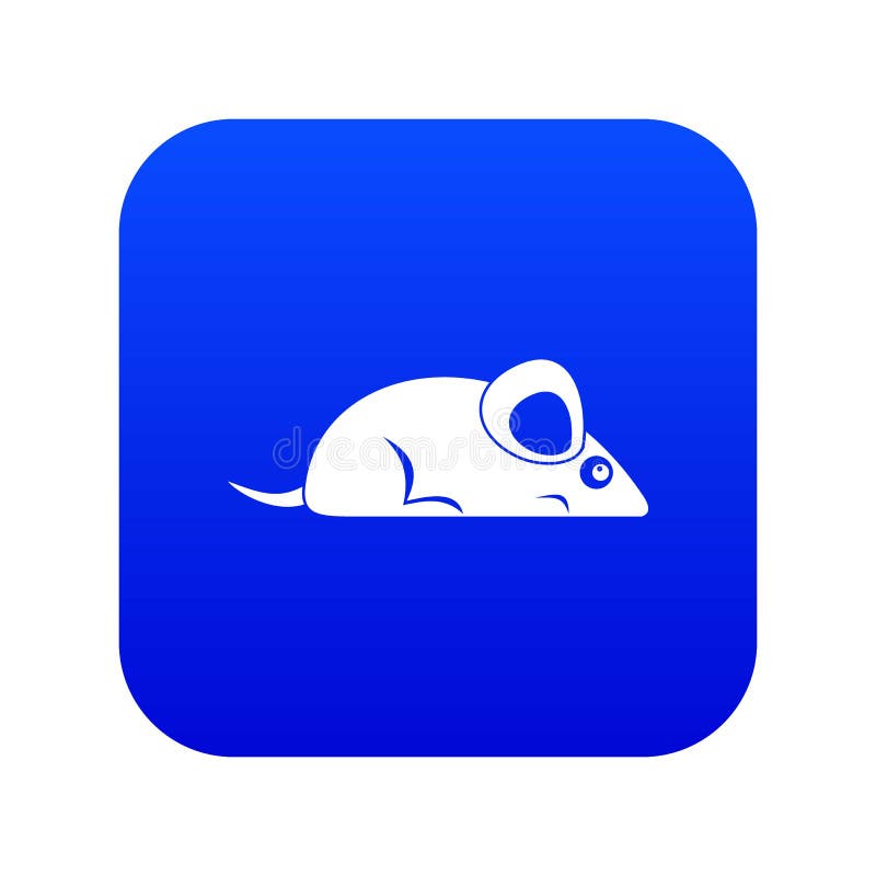 Pet Mouse Icon Digital Blue Stock Vector - Illustration of animal, blue ...