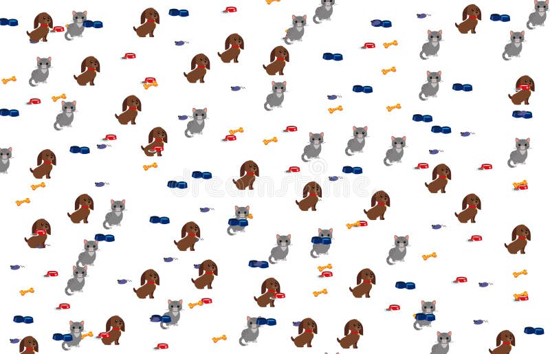Pet pattern stock illustration. Illustration of color - 22927853