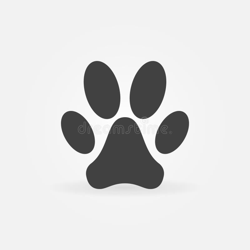 Pet Paw Foot Mark Vector Concept Icon or Sign Stock Vector ...