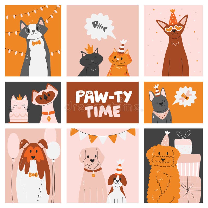 Dog Pawty Stock Illustrations – 58 Dog Pawty Stock Illustrations ...