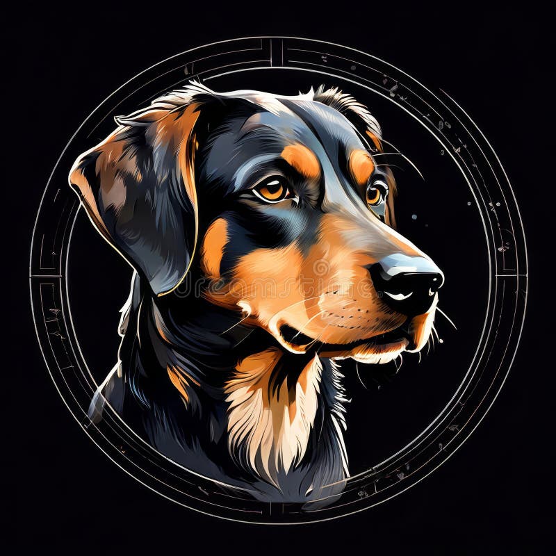 A Pet Portraits, this is Digital Painting Using Generative Ai Stock ...