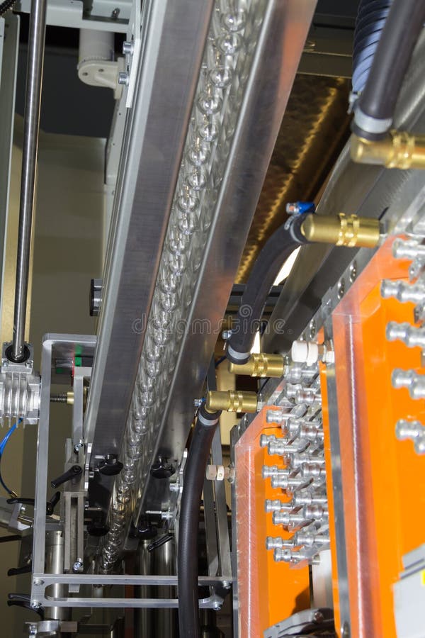 PET Preform in PET Bottles Blowing. Stock Image - Image of heat ...