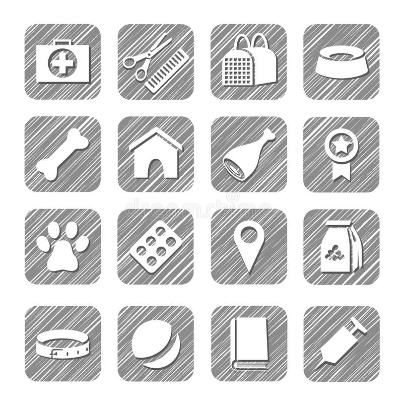 Pet Products Icons Vector Hatched Stock Illustrations – 4 Pet Products ...