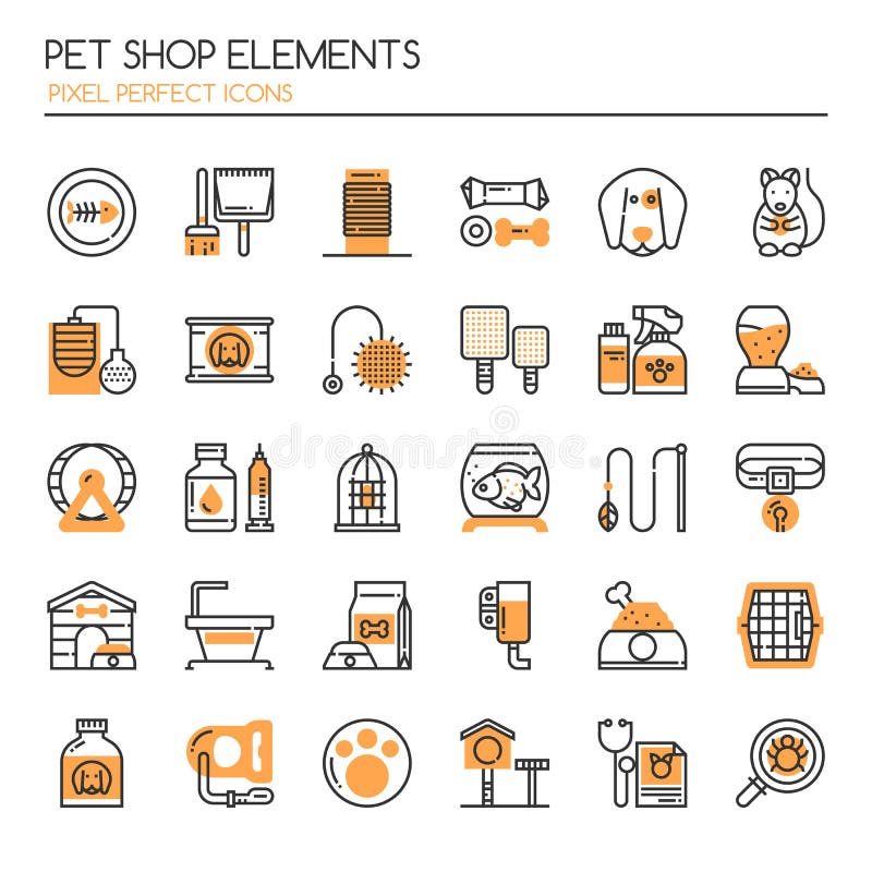 Pet Shop Elements stock vector. Illustration of element - 94653457