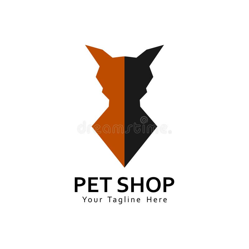Cute Pet Shop Logo Design stock vector. Illustration of logo - 326154878
