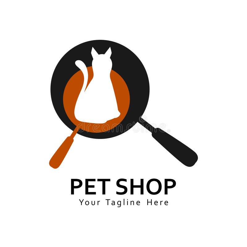 Cute Pet Shop Logo Design stock vector. Illustration of font - 326154887